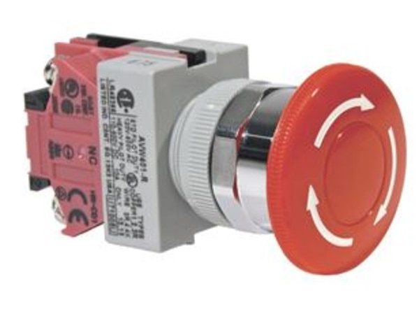 IDEC AVW402-R - 22mm Emergency-Stop | Doig Corporation