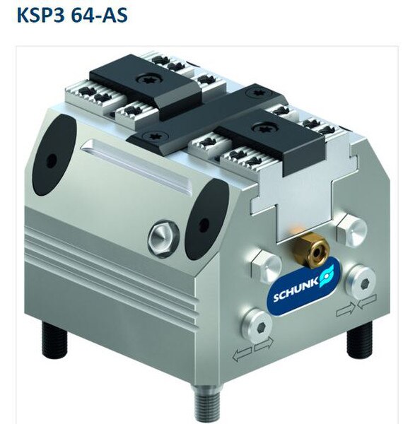 SCHUNK 1409256 | KSP3 64-AS Standard Pneumatic Clamping Force Block ...